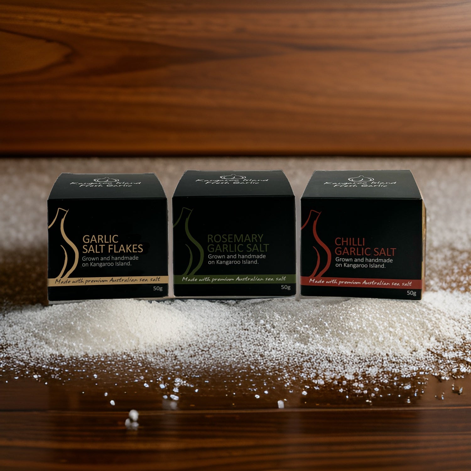 Boxed Australian Garlic Salts – Kangaroo Island Fresh Garlic